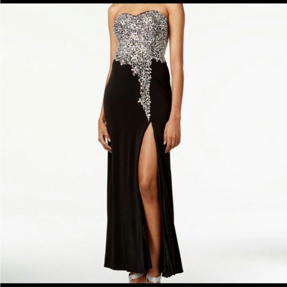 Crystal Doll Strapless Beaded Prom Dress Size 1 - Gem
